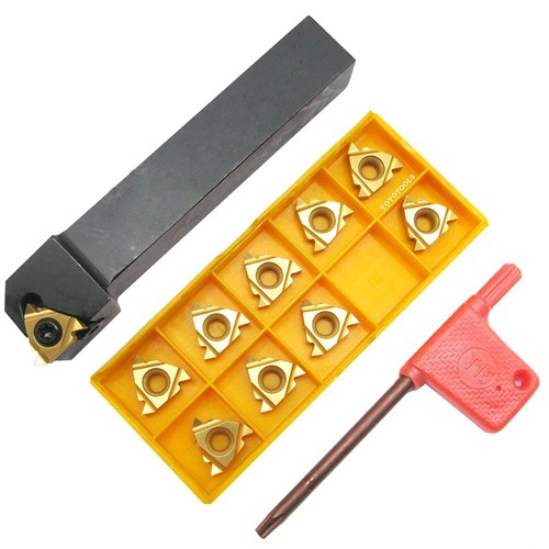 5/8" SER1616H16 External Threading Turning Tool Holder with 10PCS 16ER ...