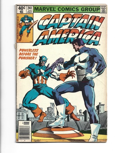 Captain America #241, VG 4.0, First Meeting Punisher and Captain ...