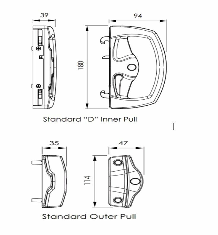 Gainsborough Sliding Door Lock Yarra Ridge Black Deadlock Patio ...