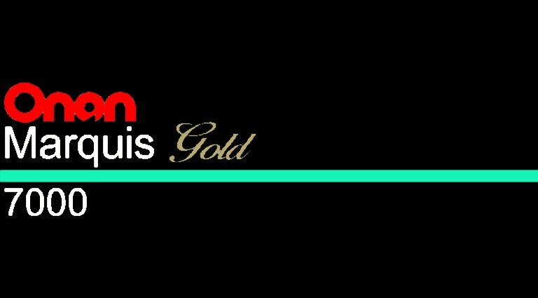 Onan Marquis Gold 5500 7000 Decal Kit Set Stickers LP UV & SCRATCH ...