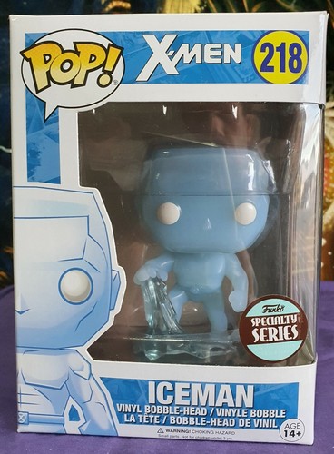 💥👀 Marvel X-Men Iceman #218 Blue Box Funko Pop Vinyl 2017 889698135214 ...