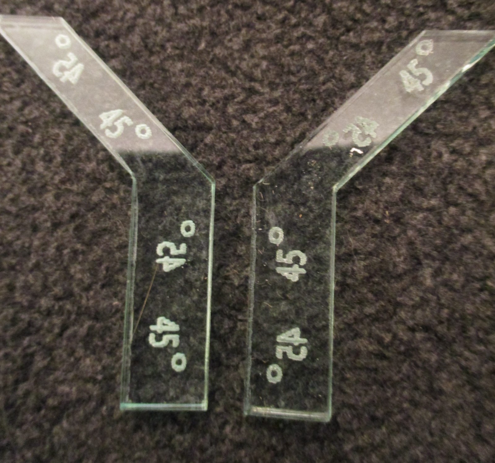 Cruel Seas Clear Glass Effect Acrylic Ruler and 4 template for angle ...