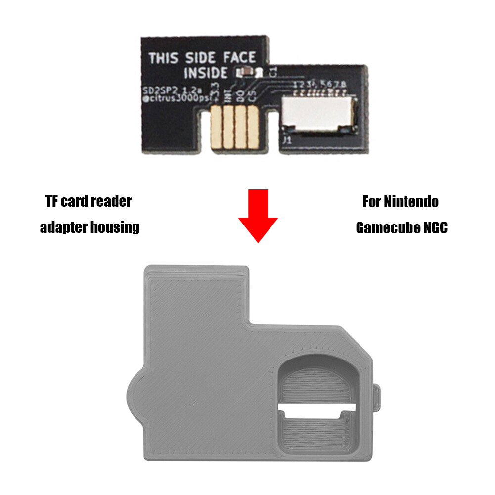 MicroSD Card Reader Adapter Case 3D Printed Adapter for Gamecube NGC ...