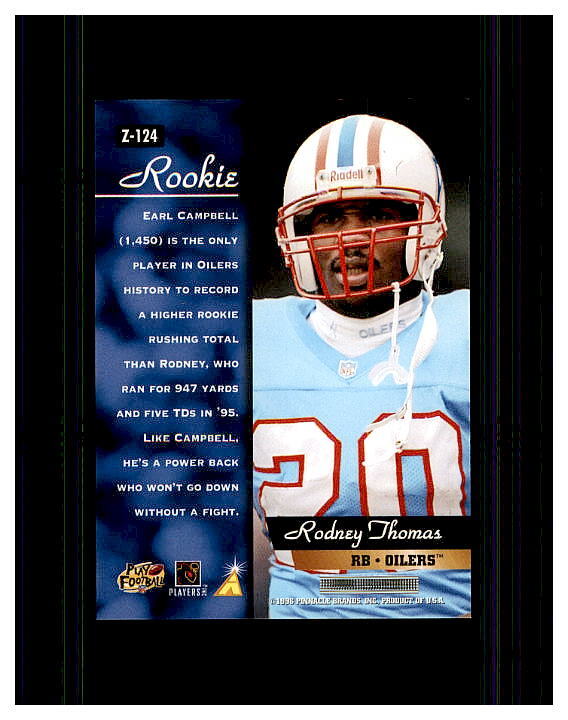 Rodney Thomas 1996 Zenith #Z-124 Houston Oilers | eBay