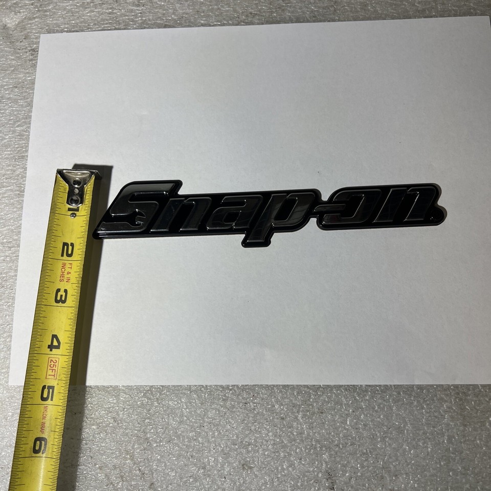 SNAP-ON TOOL BOX LOGO EMBLEM, 8" LONG, BAND NEW | eBay