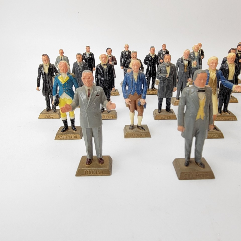 Vintage Marx Figurines - U.S. Presidents Painted Plastic Miniatures ...
