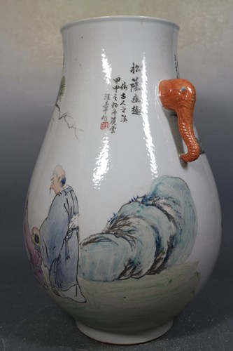 Beautiful Chinese qian jiang cai 浅绛彩 porcelain vase | eBay