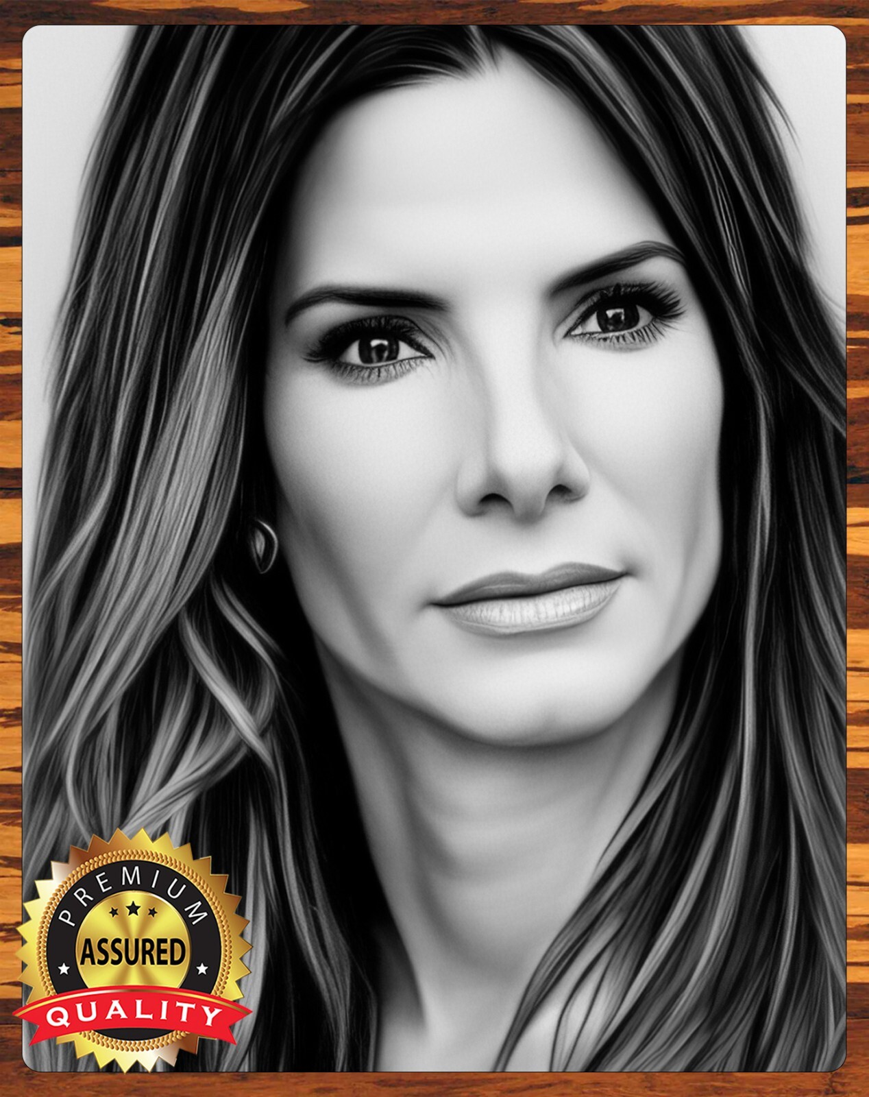 Sandra Bullock - Painting - To Be Signed By Artist - Metal Sign 11 x 14 ...