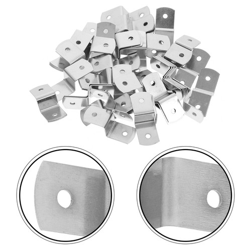 100 Pcs Z Shape Fasteners Hardware Hook Corner Countertop Table ...