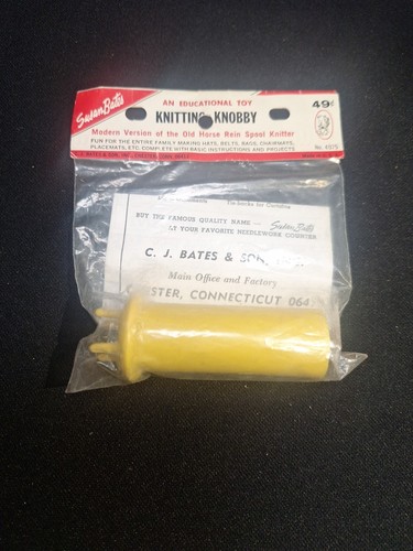 Susan Bates Knitting Knobby Vintage - Instructions Weaving Tool Handle ...