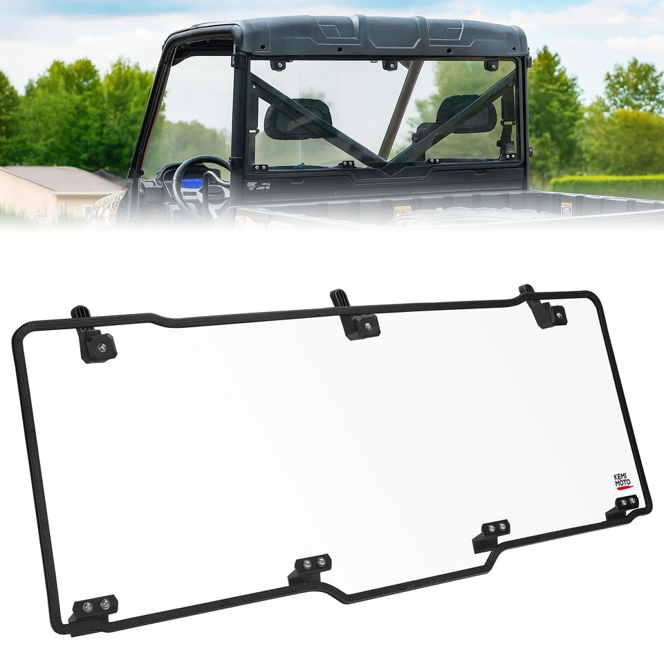 UTV Rear Window Windshield Windscreen for Polaris Ranger XP 1000 /Crew ...