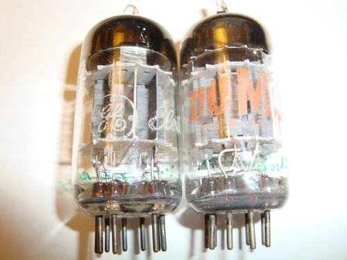 One Matched Pair Heavy Duty 5814A Tubes, By GE, One Branded Dumont ...