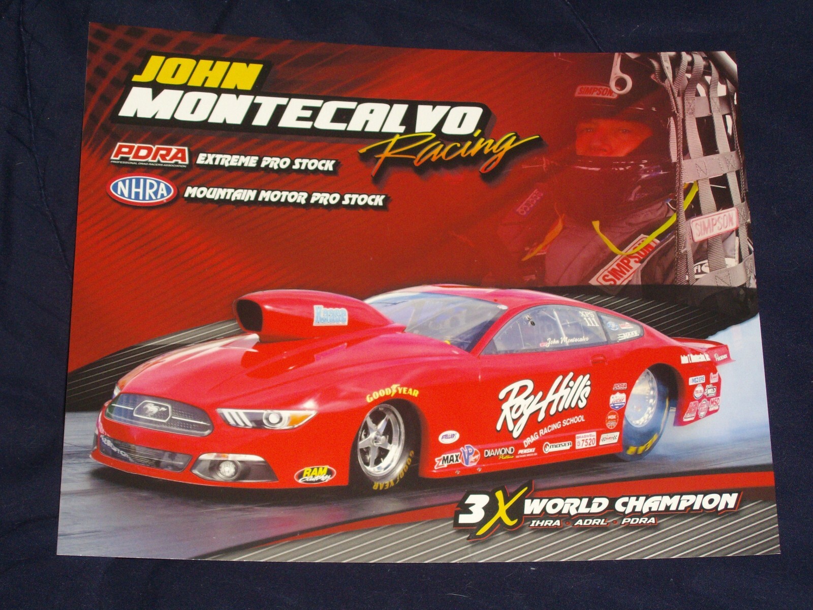 2024 JOHN MONTECALVO MOUNTAIN MOTOR PRO STOCK NHRA POSTCARD | eBay
