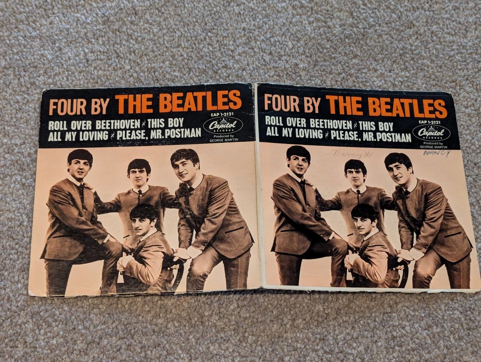 1964 Four By The Beatles EP 45 RPM Capitol EAP 1-2121 Cover & Sleeve | eBay