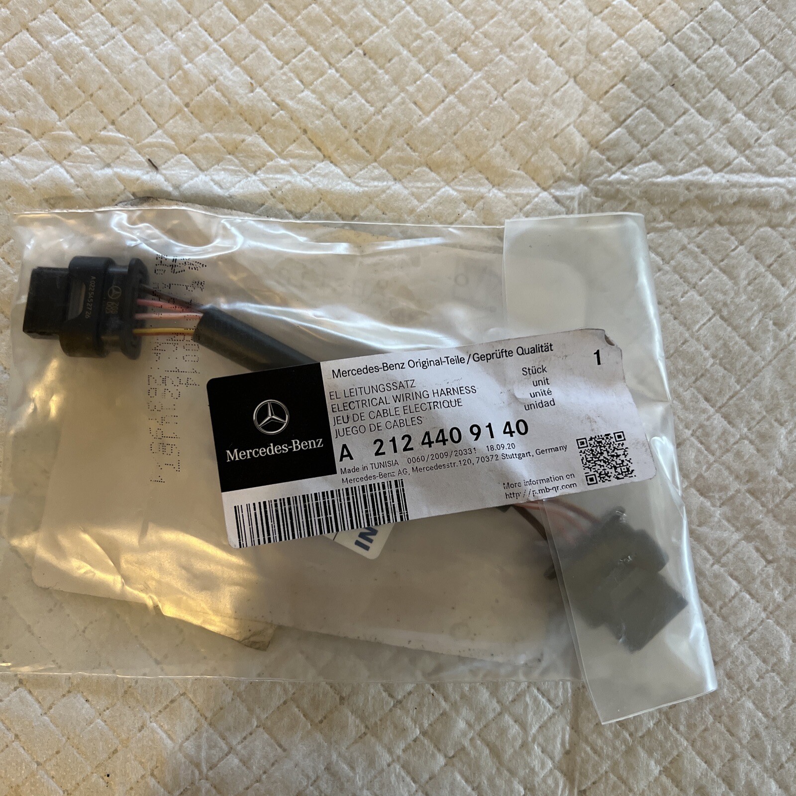 Mercedes Benz OEM A 212 440 91 40 Electrical Wiring Harness | eBay