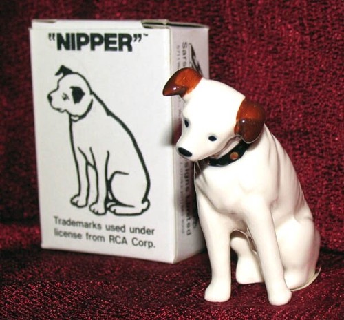 VINTAGE RCA NIPPER DOG FIGURINE #743 BY SARSAPARILLA DECO DESIGNS ...