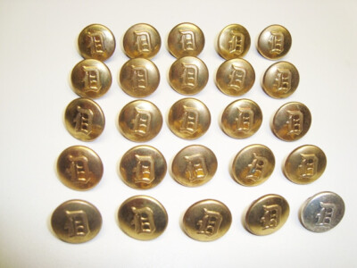 Vintage Monogram Letter D Stamped Metal Buttons – 25 In All | eBay