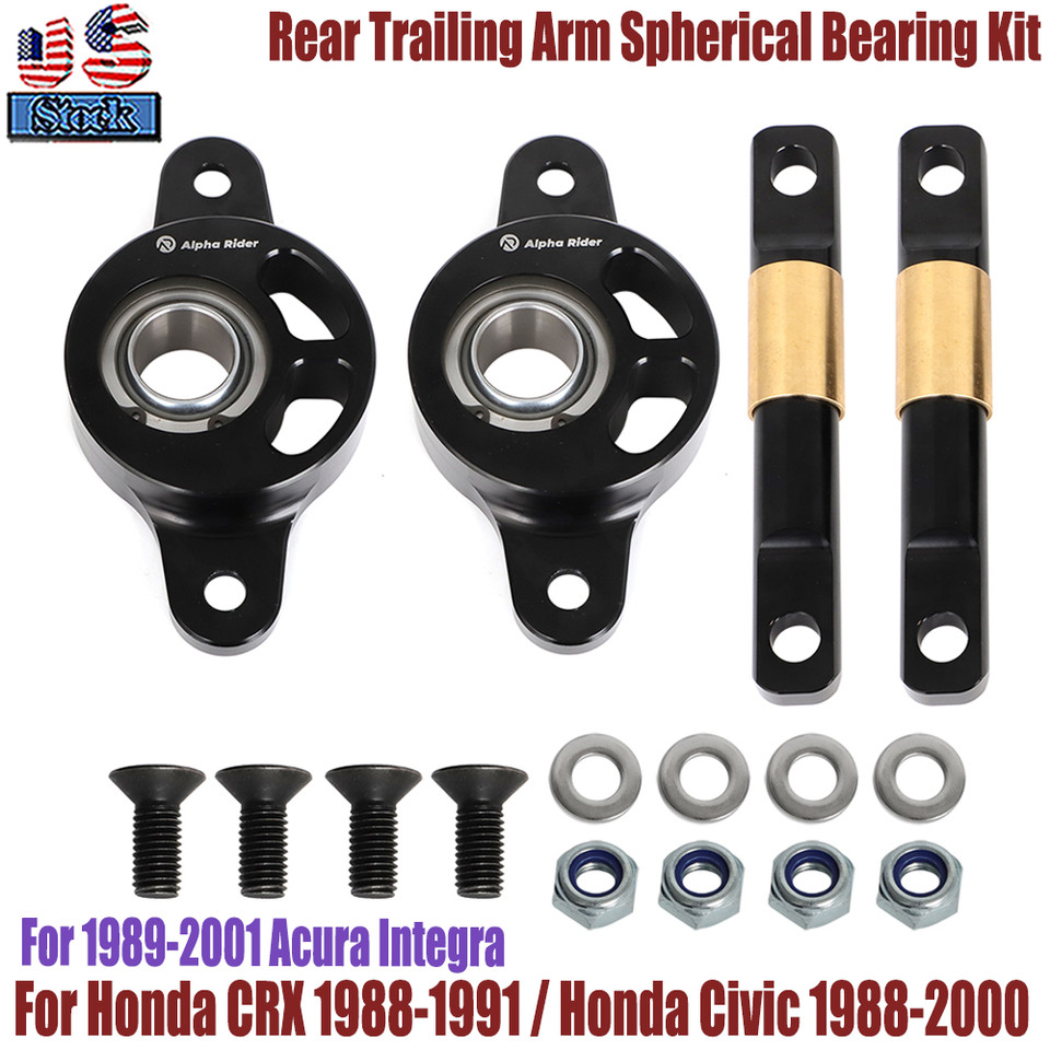 Trailing Arm Spherical Bearing Bushing Kit Rear For Integra 1989-01 ...