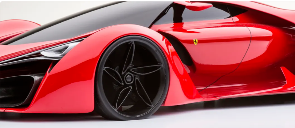 FERRARI Race Car Racing Hypercar Concept Red Custom Built LARGE 1 ...