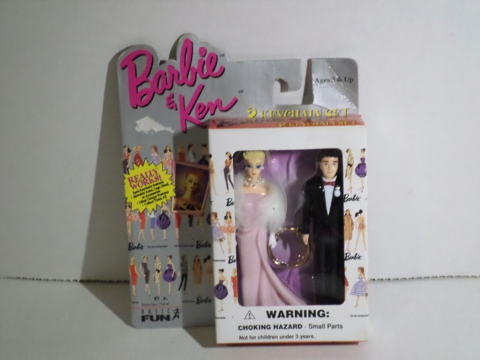 1996 Barbie & Ken 2 Keychain Set Featuring Enchanted Evening Barbie ...