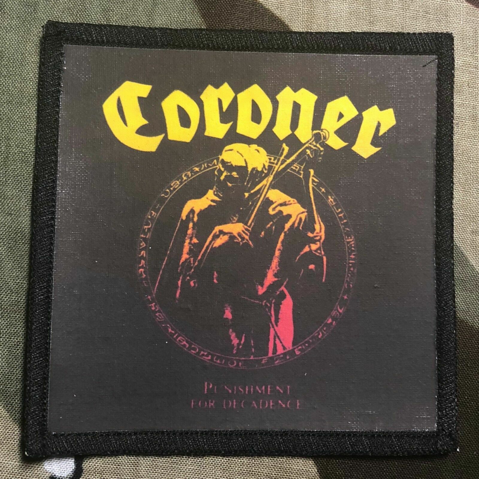 Coroner Punishment For Decadence Sublimated Printed Patch C054P | eBay