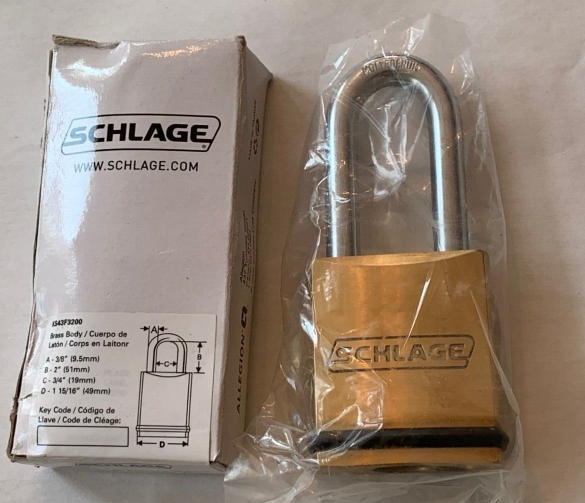 Schlage KS43F3200 Padlock/ No CORE | eBay