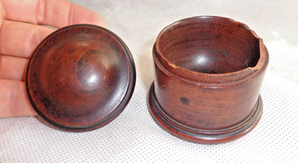 VICTORIAN TREEN TABLE STORAGE BOX | eBay