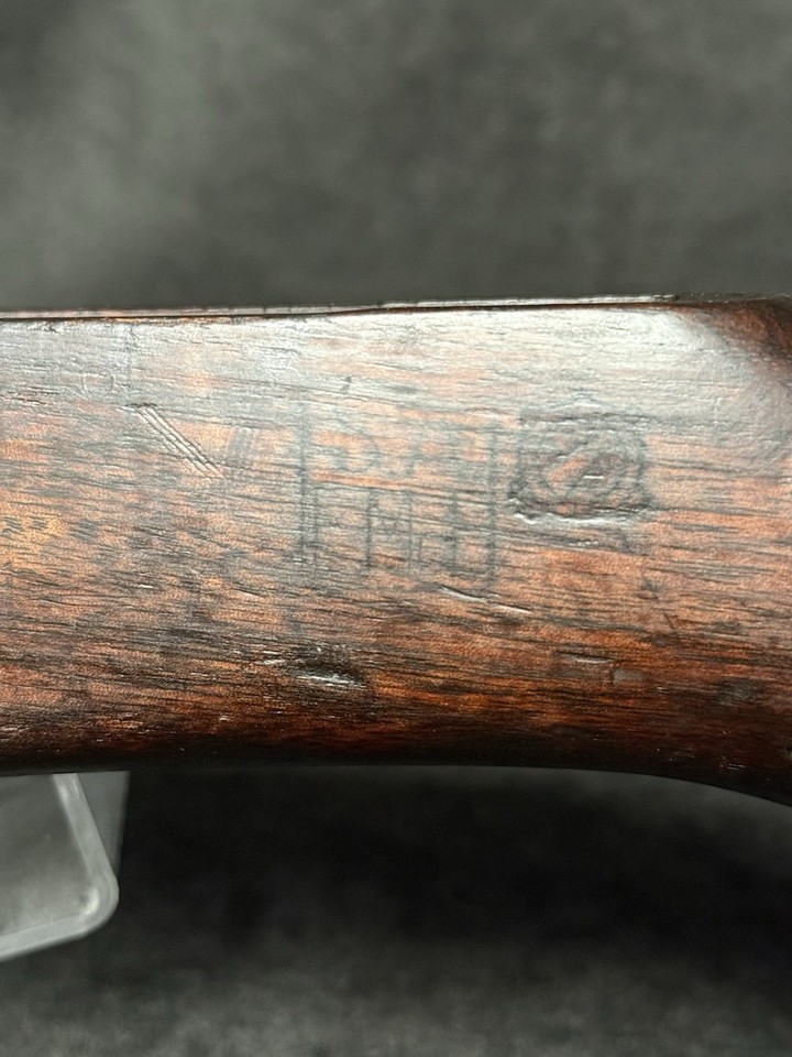 Rare WWII USGI Springfield M1 Garand EMcF Cartouche Stock | eBay