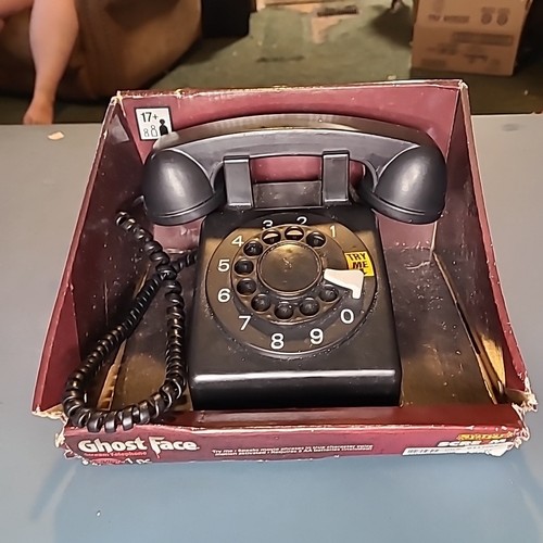 Gemmy Phone Scream Ghost Face RARE Talking Laughing Scary Prop ...
