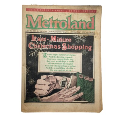 VTG Metroland Magazine December 15 1983 Last-Minute Christmas Shopping ...