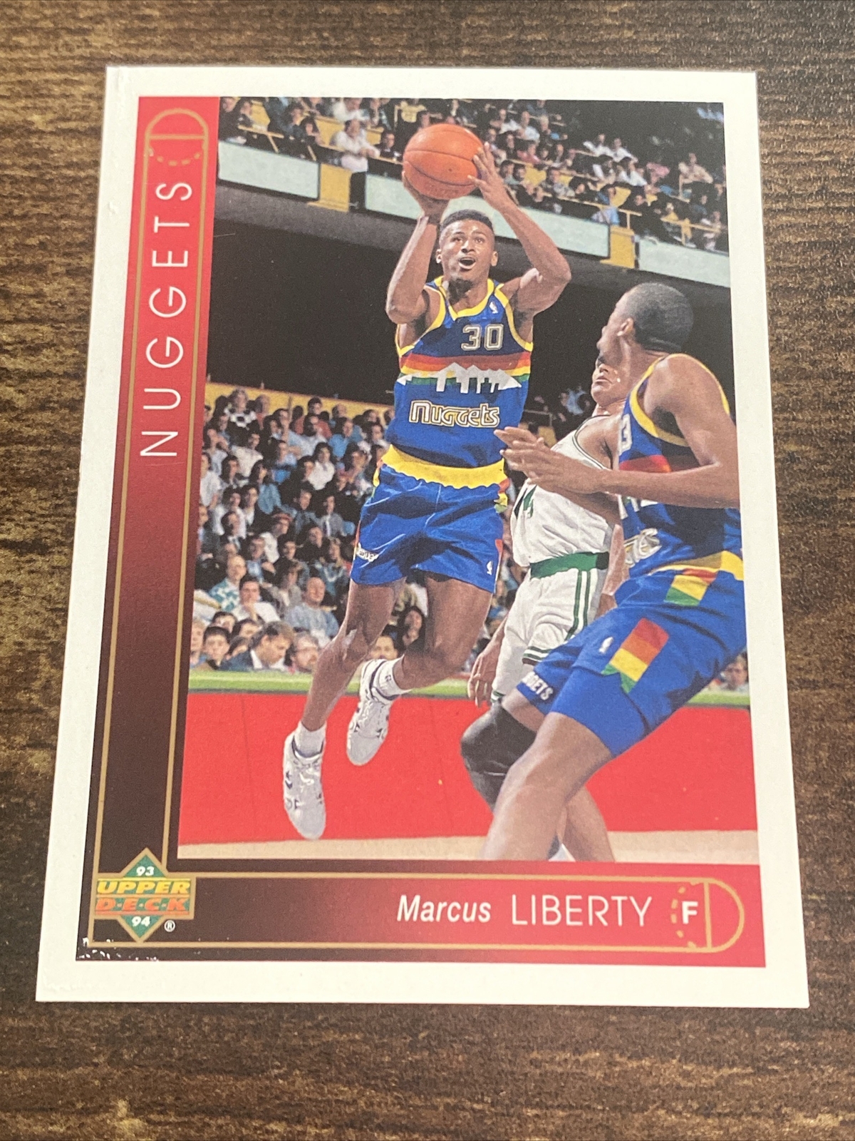 1993-94 Upper Deck Denver Nuggets Basketball Card #81 Marcus Liberty ...