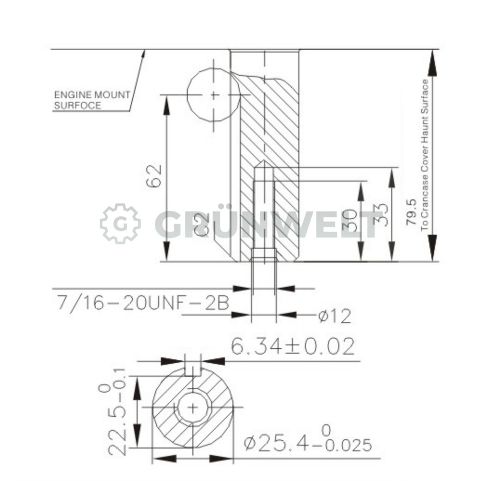 Loncin LC1P92F-1 13 PS 452 ccm Motor Benzinmotor 4-Takt Standmotor ...