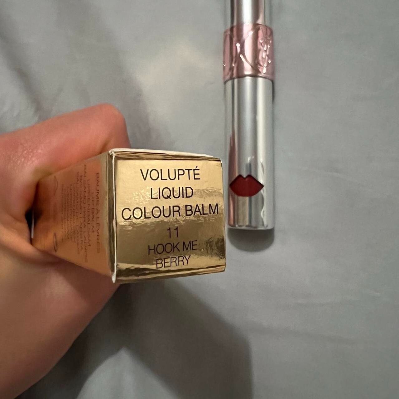 YSL Volupte Liquid Colour Lip Balm Lipstick, #11 Hook Me Berry, 6ml ...