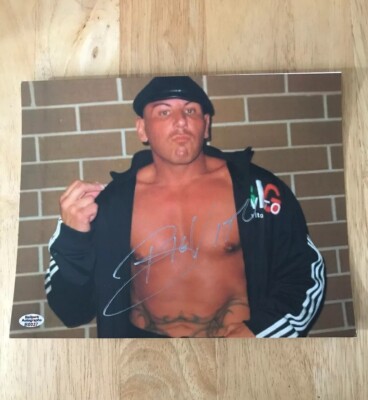 BIG VITO FBI SIGNED 8x10 PHOTO WWF WWE WCW TNA ECW WRESTLING WITH ...