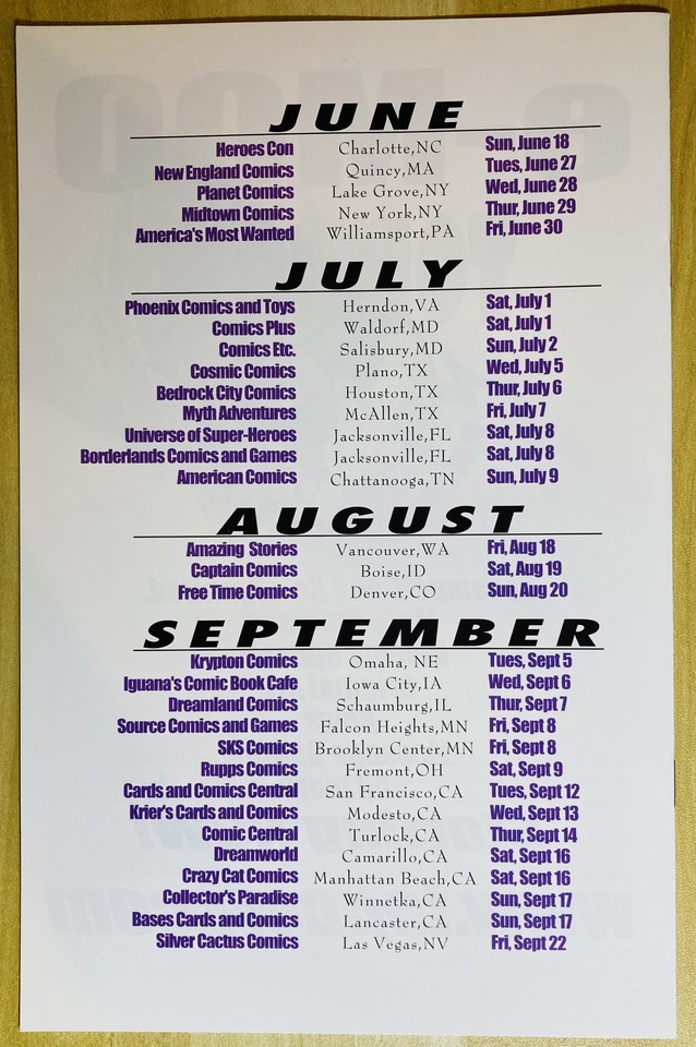 Fathom Crossover Tour Book Michael Turner Signed 2000 Unread NM/NM+ ...