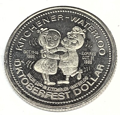 # C5163 KITCHENER - WATERLOO, ON., CANADA TRADE DOLLAR COIN, 1985 | eBay