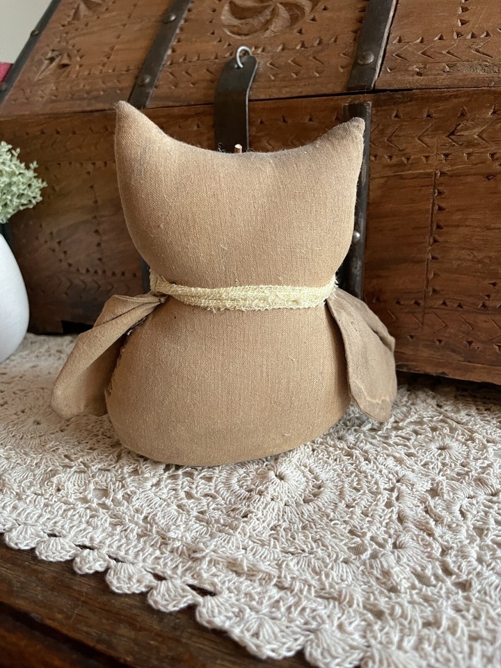 Primitive Owl, Primitive Folk Art Fabric Owl, Soft Owl Doll, Country ...