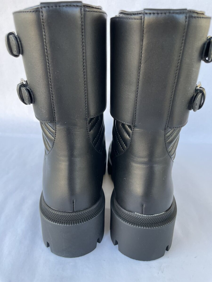 GUCCI Quilted Matelassé GG Interlocking Strap Zipper Boot GUCCI Quilted Matelassé GG Interlocking Strap Zipper Boot