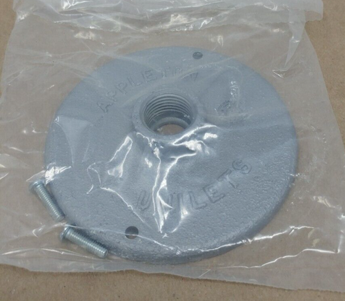 Appleton 1/2 Inlet Cover SEHK-50 With 1/2" Hub Malleable Iron SEH Hub ...