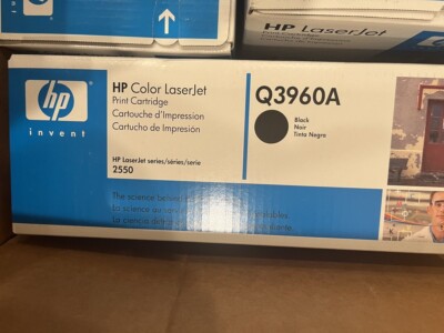 New HP Q3960A 122A Black Toner Cartridge For LaserJet 2550, 2820, 2840 ...