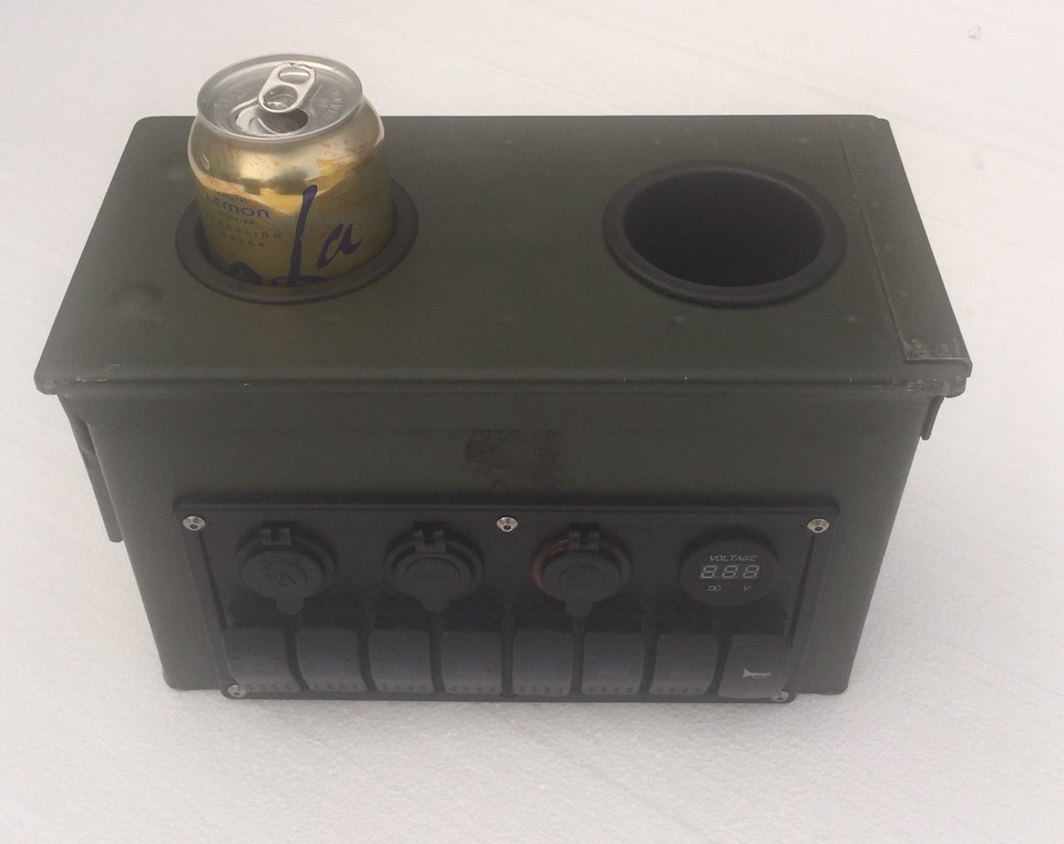 MILITARY HUMVEE Cup Holder/Center Console (B) Side Ctrl Panel M998 AMMO ...