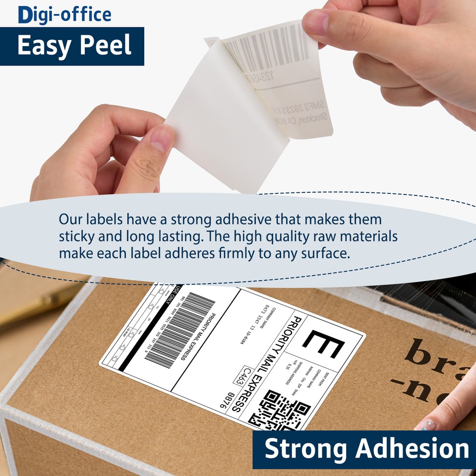 4x2 Shipping Barcode Label for Zebra & Rollo Printer 750/Roll PBA Free ...