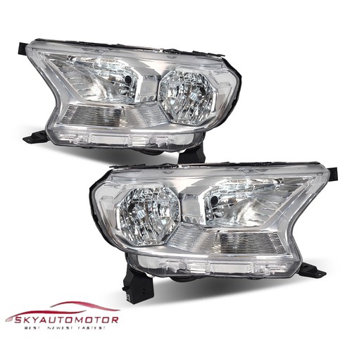 For 2019-2023 Ford Ranger XL XLT Headlight Headlamp Chrome Housing ...