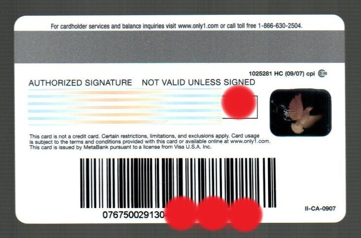 METABANK Only 1, Collectible ( 2007 ) Debit Card ( $0 ) | eBay