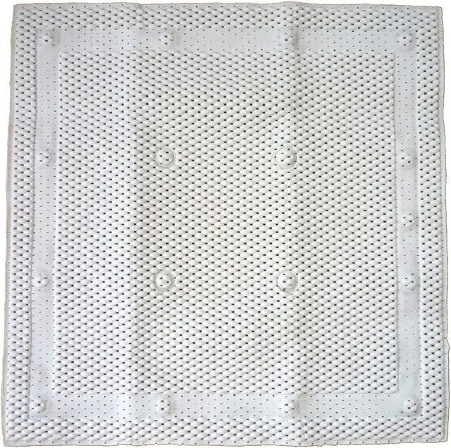 ADDIS Shower Bath Mat Square Non Slip Cushioned Soft With 17 Suction ...