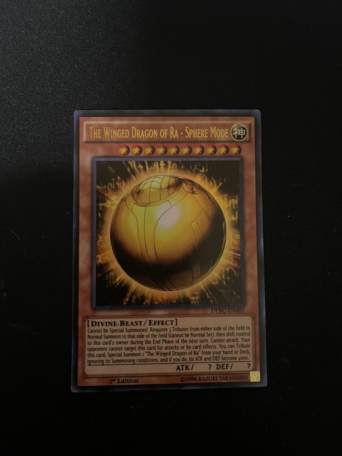 Yugioh The Winged Dragon of Ra - Sphere Mode DPBC-EN001 1st Ed NM Ultra ...