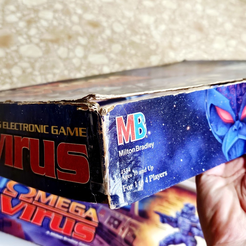 THE OMEGA VIRUS Milton Bradley Electronic Board Game 100% Complete ...