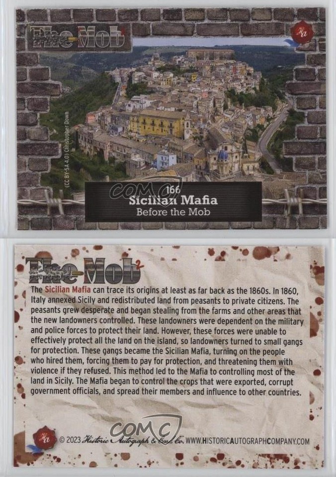 2023 Historic Auto The Mob 2 Sicilian Mafia #166 a8x | eBay