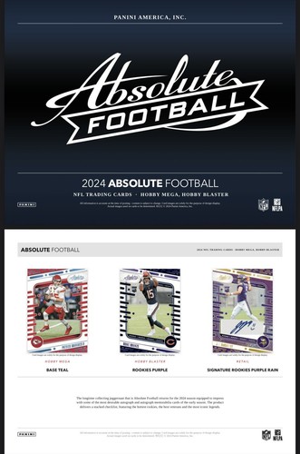 2024 Panini Absolute Football NFL Hobby Mega Box + Hobby Blaster Box ...