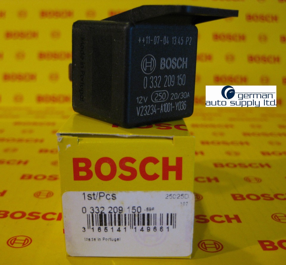 BOSCH Main Relay, Fuel Pump Relay - 0332209150 - NEW OEM | eBay